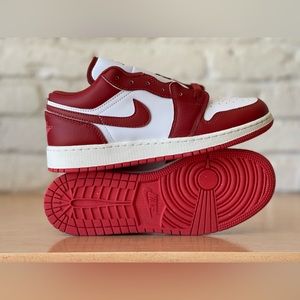 Nike | Shoes | Nike Air Jordan Low Retro Se Whitelobstersaildune Red Gs ...